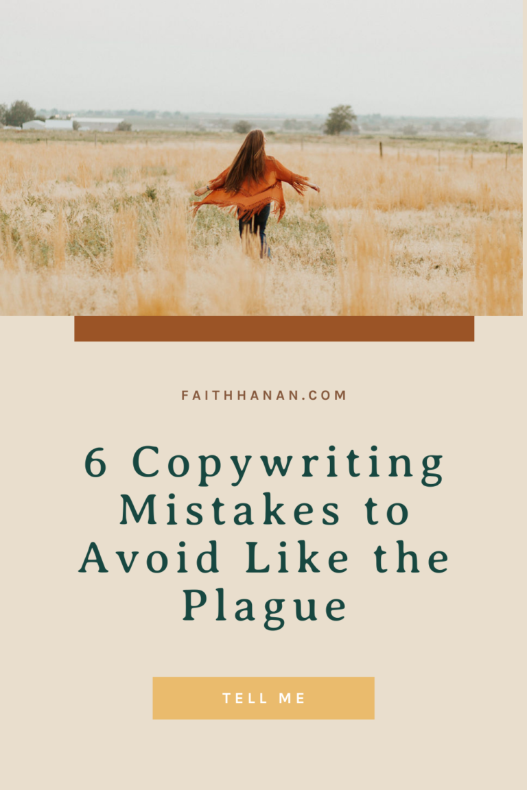 6 Copywriting Mistakes to Avoid Like the Plague - faithhanan.com